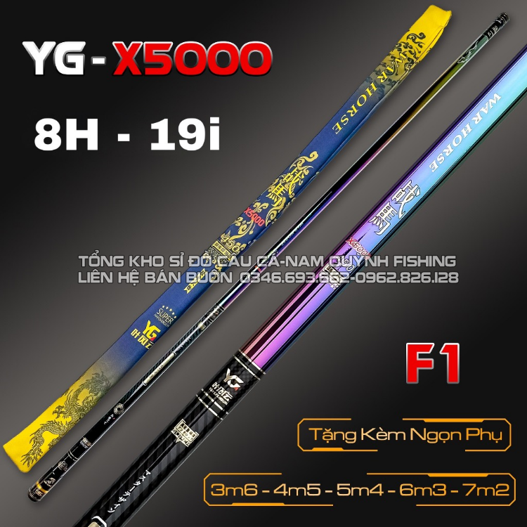 Cần câu tay YG - X5000 độ cứng 8H - Cửa Hàng Sỉ - Lẻ Đồ Câu Sanami